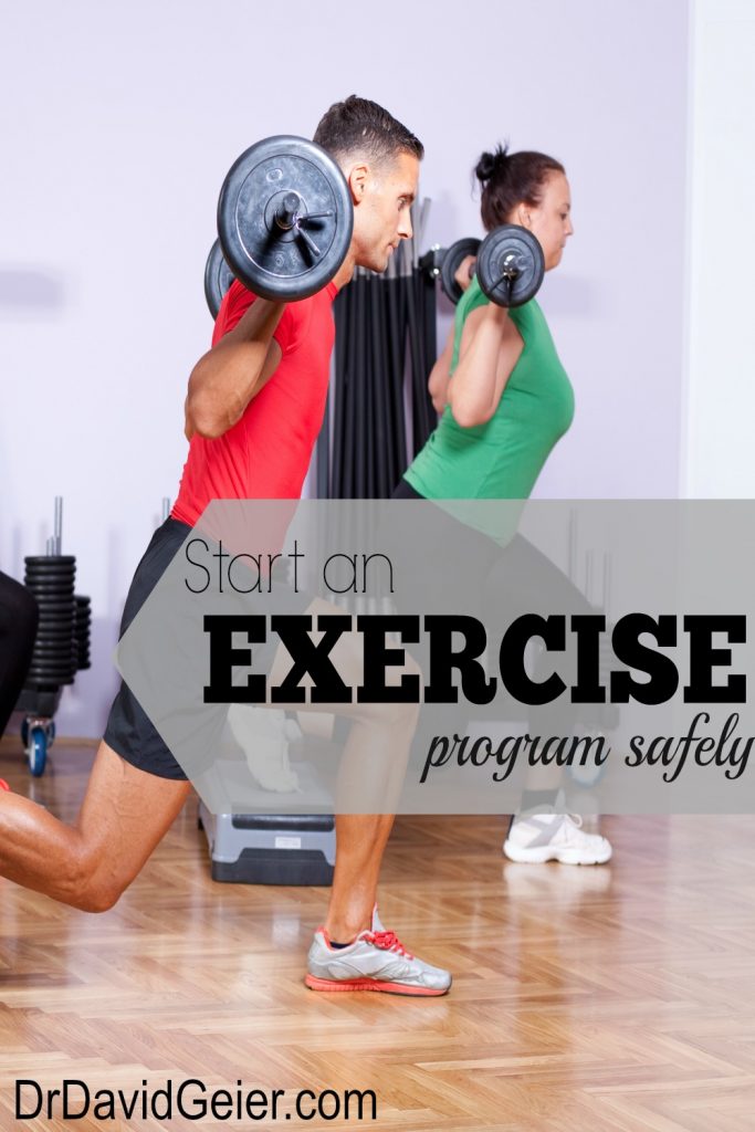 Start a training or workout program safely | Dr Geier