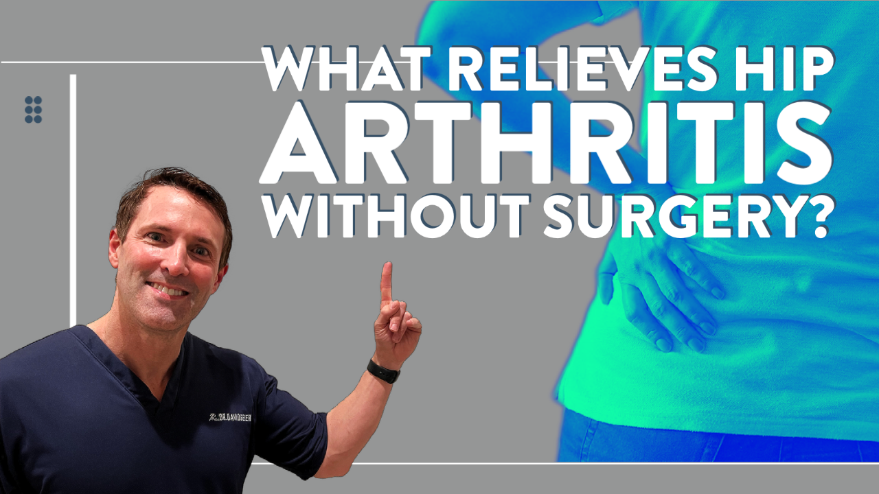 What relieves hip arthritis without surgery? | Dr Geier