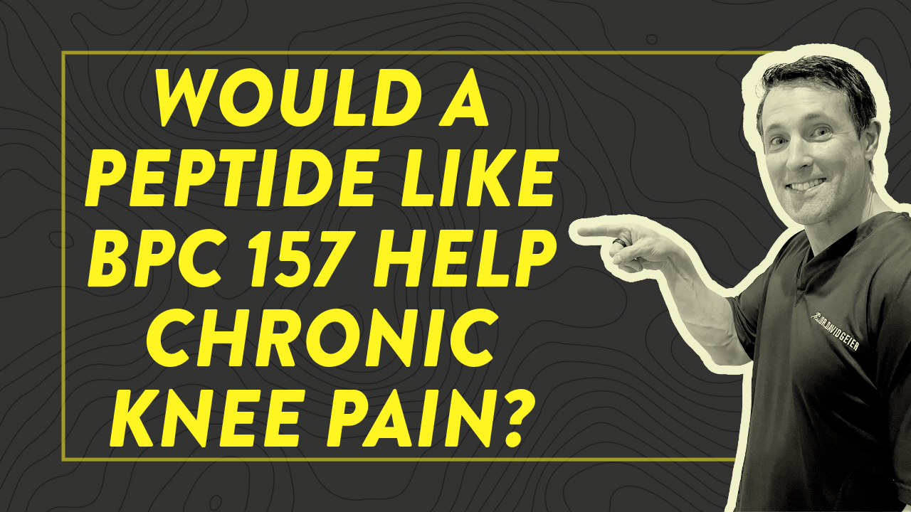 Would a peptide like BPC 157 help chronic knee pain? | Dr Geier