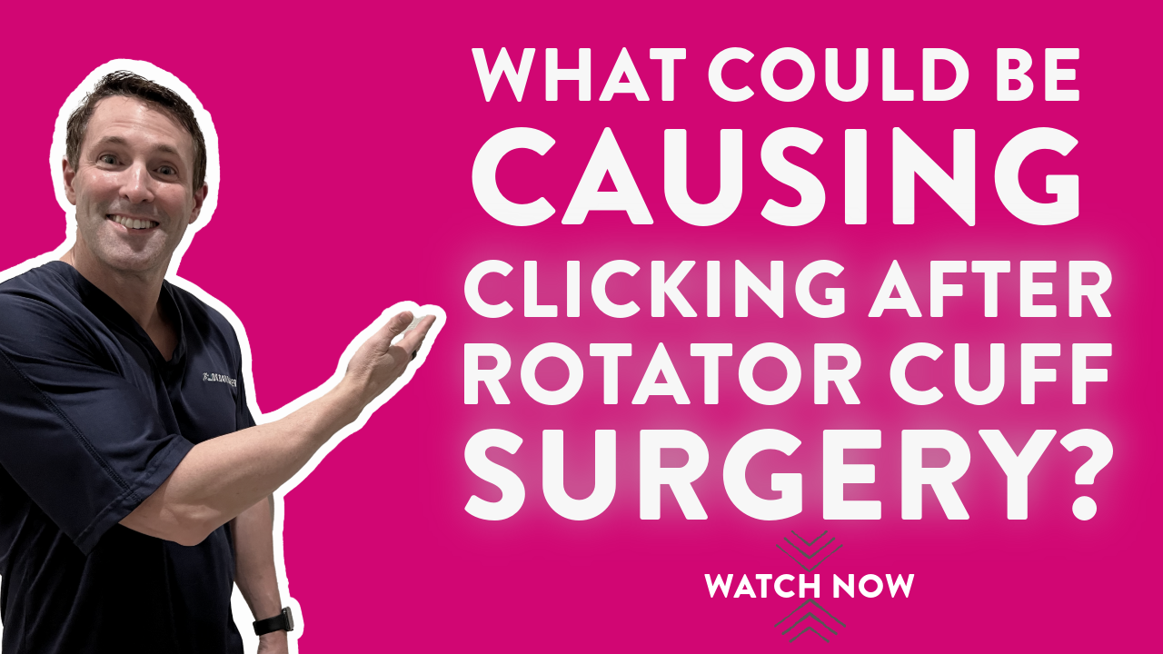 What could be causing clicking after rotator cuff surgery? | Dr Geier