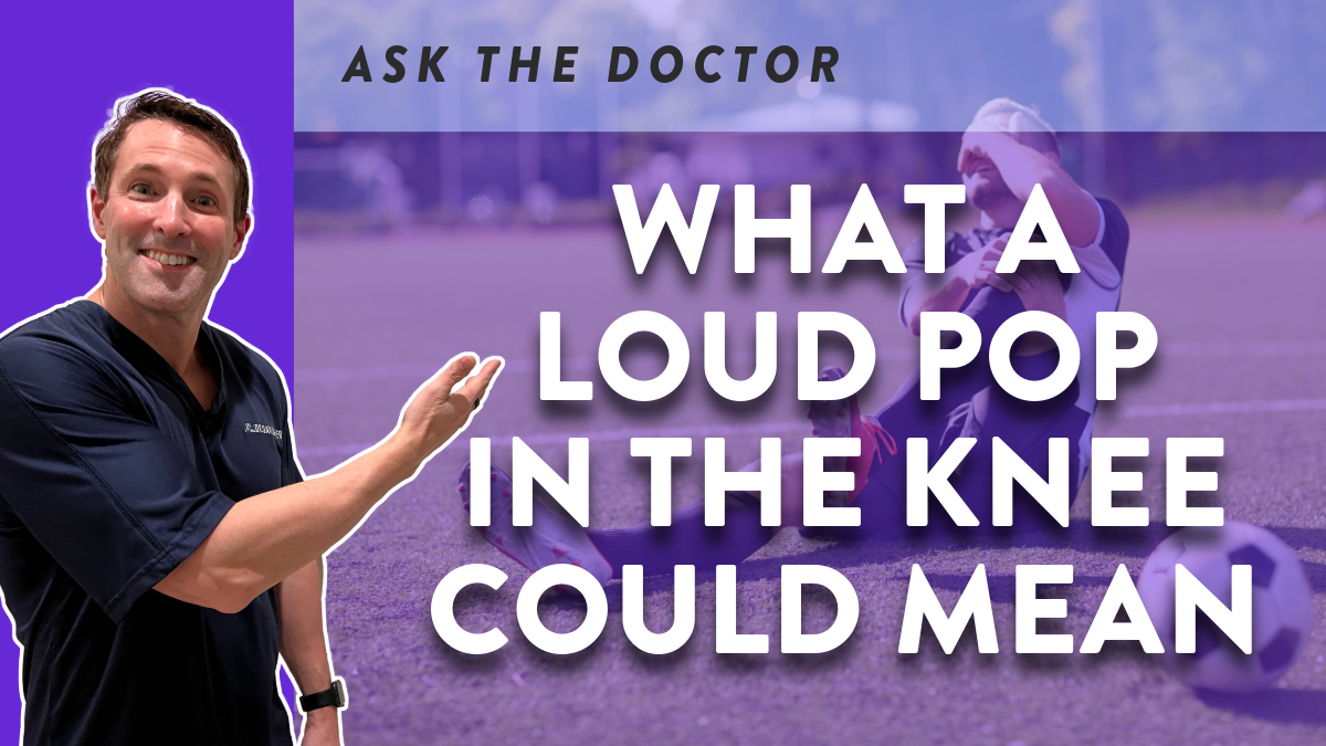 What a loud pop in the knee could mean | Dr Geier
