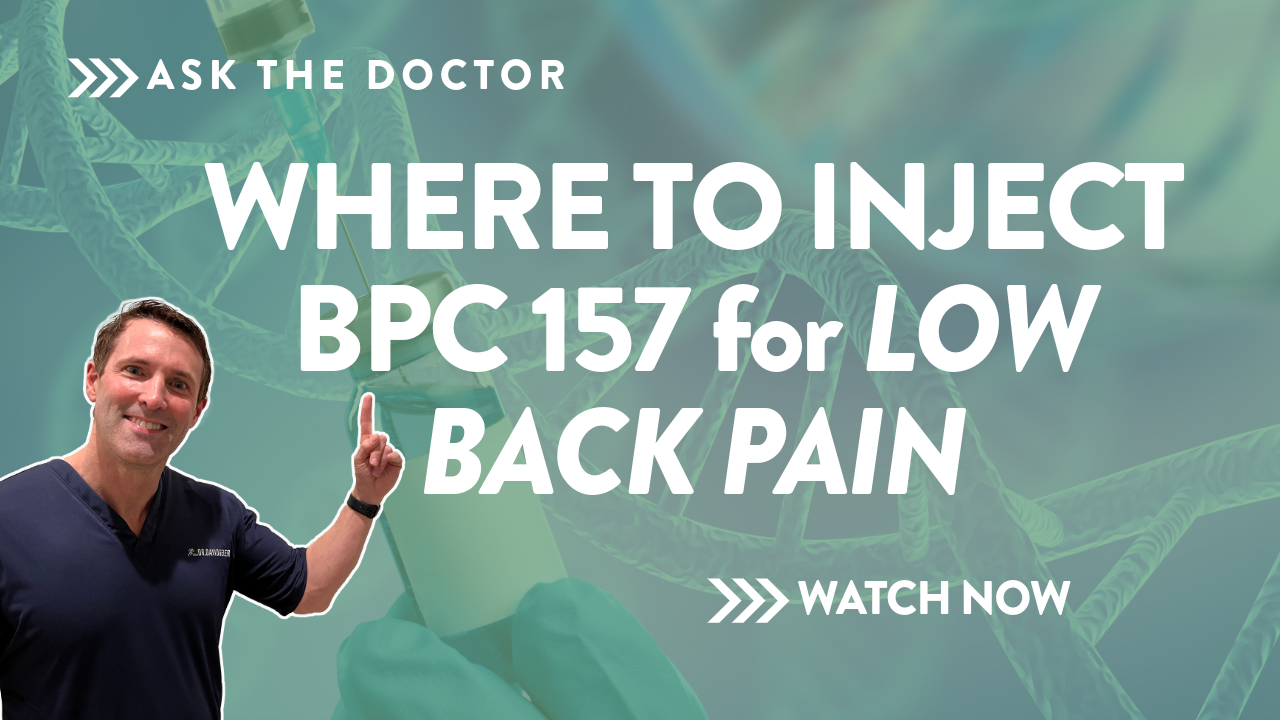 Where to inject BPC 157 for low back pain | Dr Geier